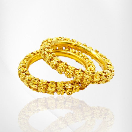 2PC Gold Bangle – Suhag Jewelers