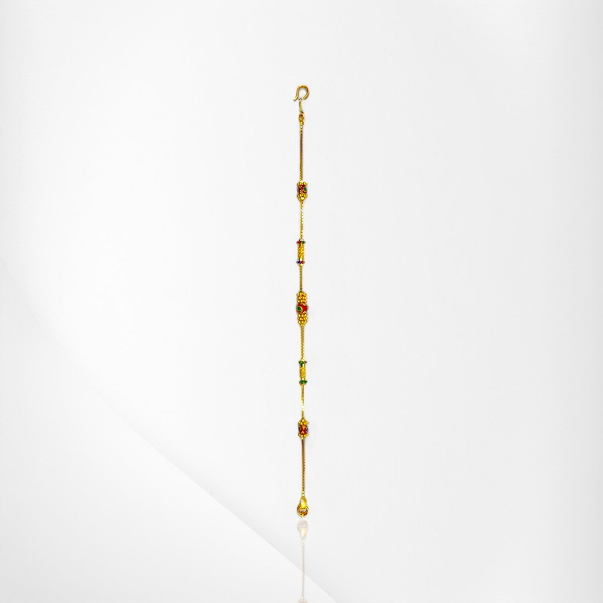 Meena Design Bracelet with Elegant Chain Detail – Suhag Jewelers